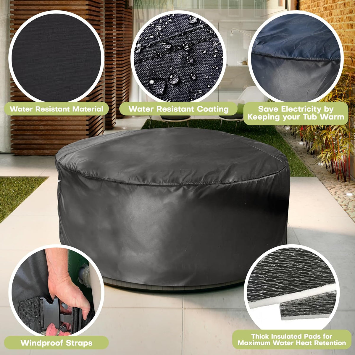 Insulated Inflatable Hot Tub Cover – Relodecor